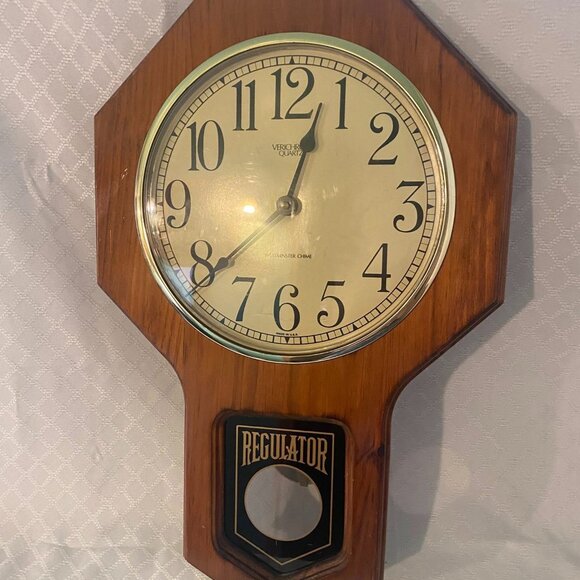 Regulator | Wall Decor | Vintage Regulator Battery Powered Wall Clock ...